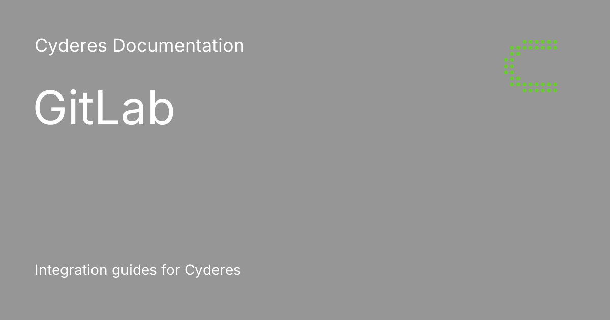 GitLab - Cyderes Documentation